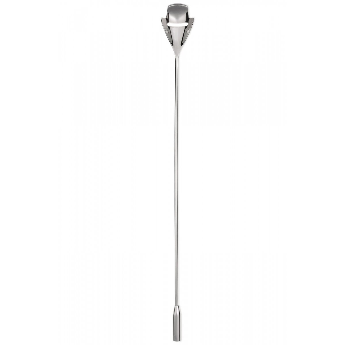 Ложка для коктейля - Alessi - дизайнерская ложка для смешивания коктейлей с сбалансированной ручкой, нержавеющая сталь, 36 см, GIA29