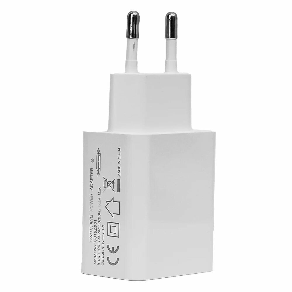 Универсальная вилка европейского стандарта, 5 В, 2 А, двойной USB-зарядные устройства для мобильных телефонов, дорожные высокоскоростные настенные зарядные устройства, адаптеры для IPhone, Samsung, Xiaomi Black