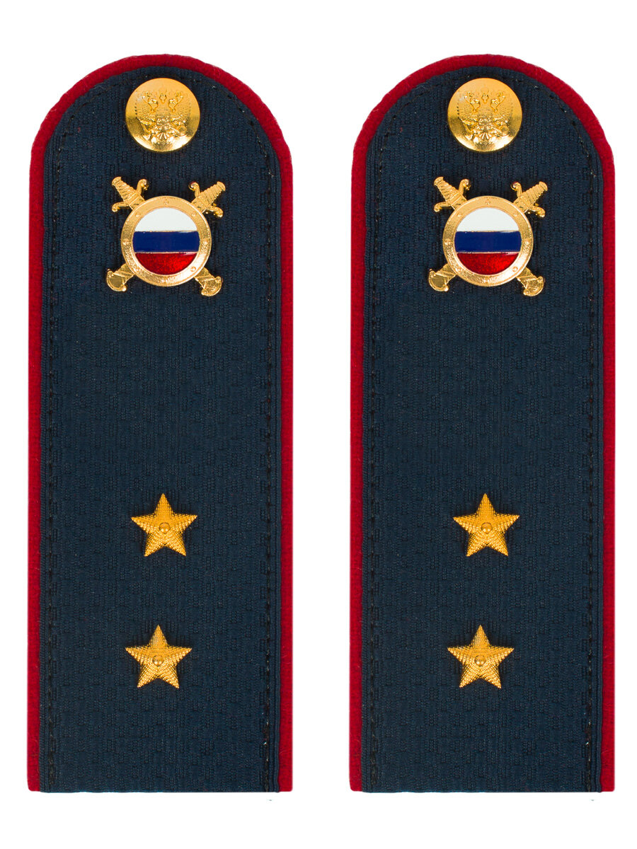 Погоны МВД внутренняя служба темно-синие картон Звание Прапорщик