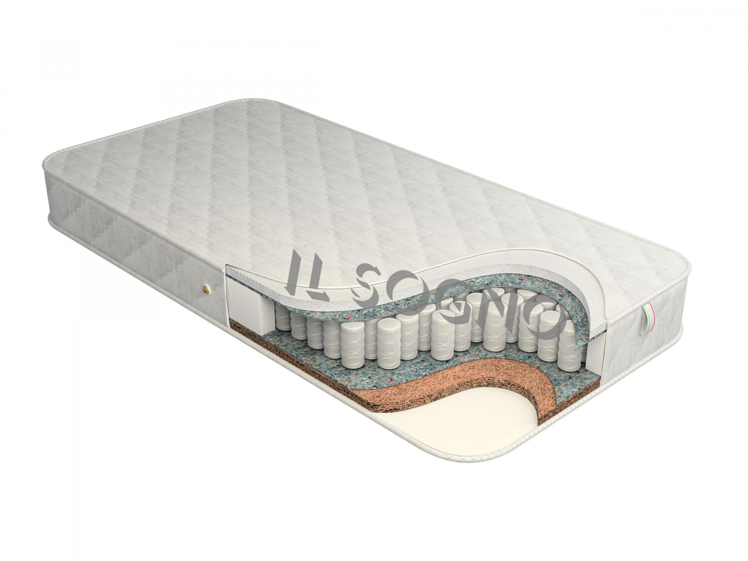 Матрас анатомический Грациано Эко люкс 260 пр./м. кв 21 см 090х200