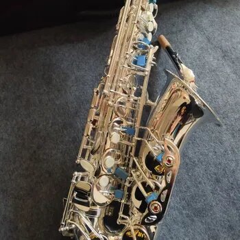 Классический w037 серебряный альт-саксофон ми-бемоль французский крафтовый музыкальный инструмент