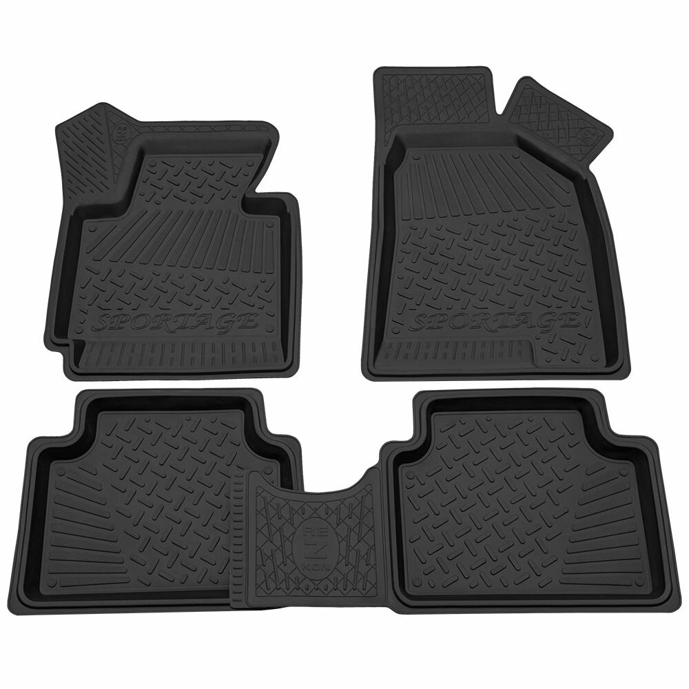 Коврик салонный резиновый для Kia Sportage (10-16)