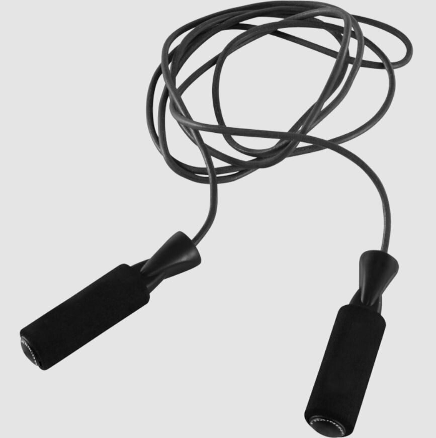 Скоростная скакалка Hardcore Training Black, 280 см, черная