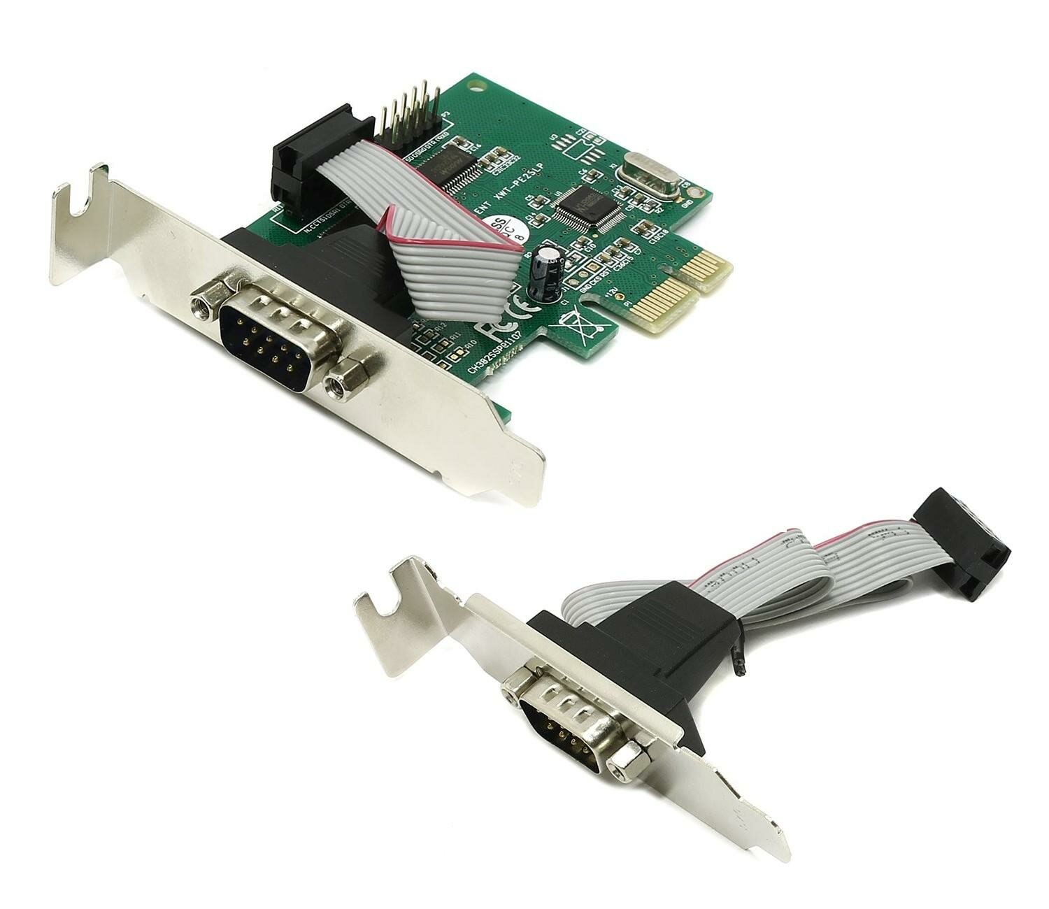 PCI Express контроллер Orient XWT-PE2SLP (PCI-Ex1, 2xCOM9M), OEM