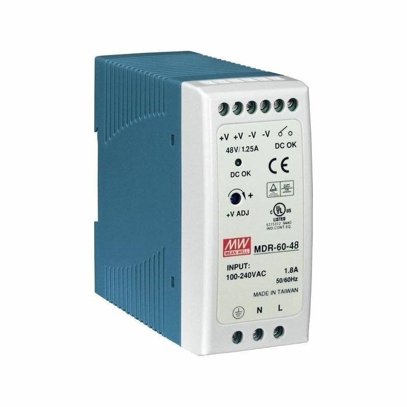 Источник питания AC-DC на DIN-рейку Mean Well MDR-60-48