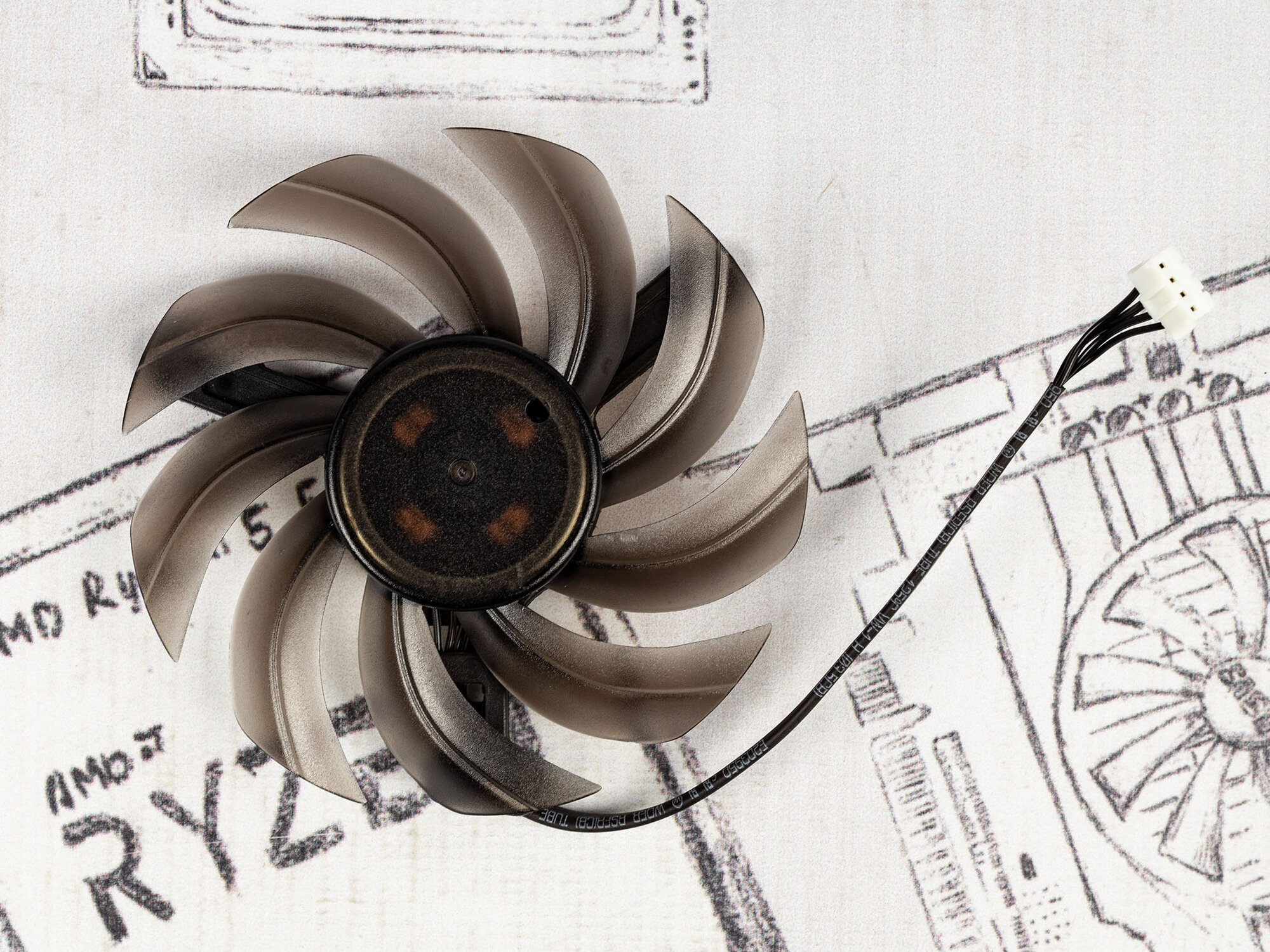 Вентилятор для Palit Gaming PRO \ GAINWARD GeForce RTX 3060 Ti, 3070 (Ti), 3080(Ti), 3090 ⌀82мм | №2