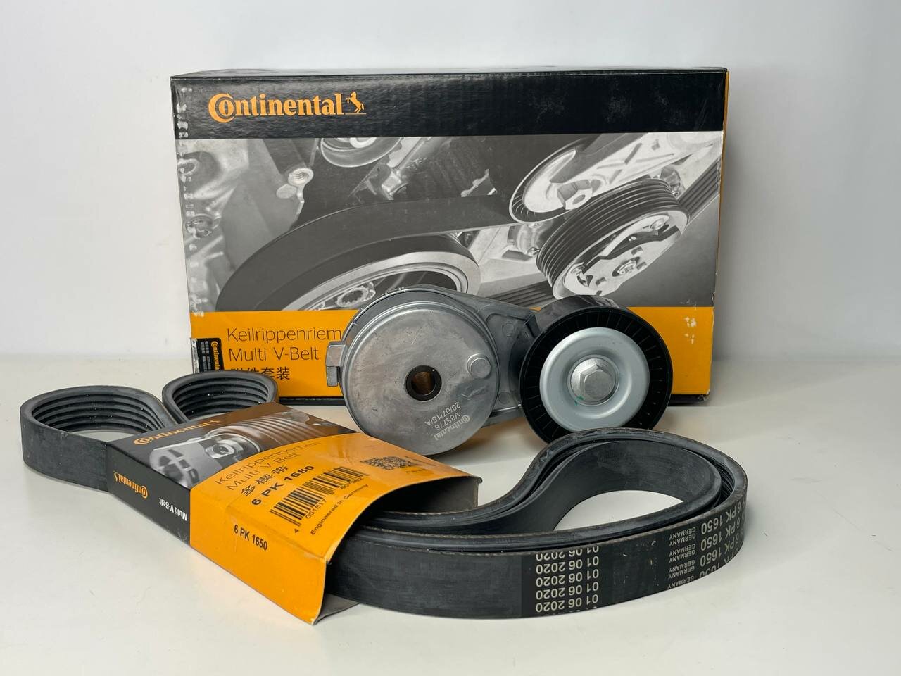 Комплект ремня генератора, ГУР и кондиционера (Ремень+Натяжитель) Haval H6/Coupe, H8/9, F5/7/x (бензин 2.0Т 4С20) Chery: Tiggo, Fora