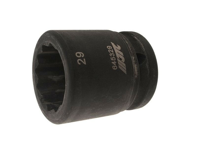 JTC-645329 Головка торцевая ударная 12-гранная 3/4" х 29мм, длина 52мм