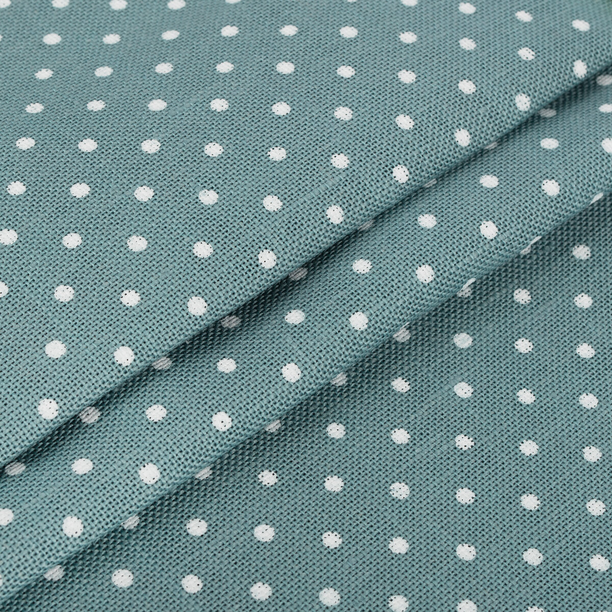 Канва К32-IO89 Zweigart Belfast №32 100% лён 50x70 см ±2 см голубой в горошек для вышивки