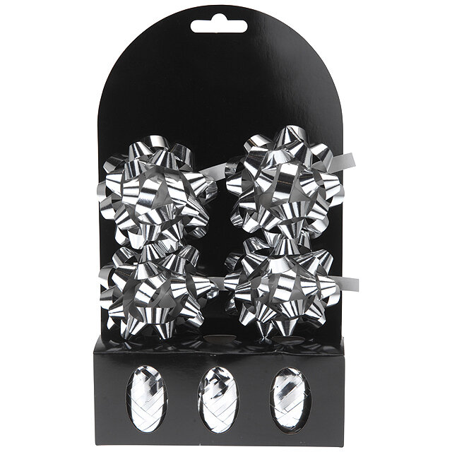 Набор для упаковки подарков "Рождество", 7 предметов, серебро, Koopman, ATA400640