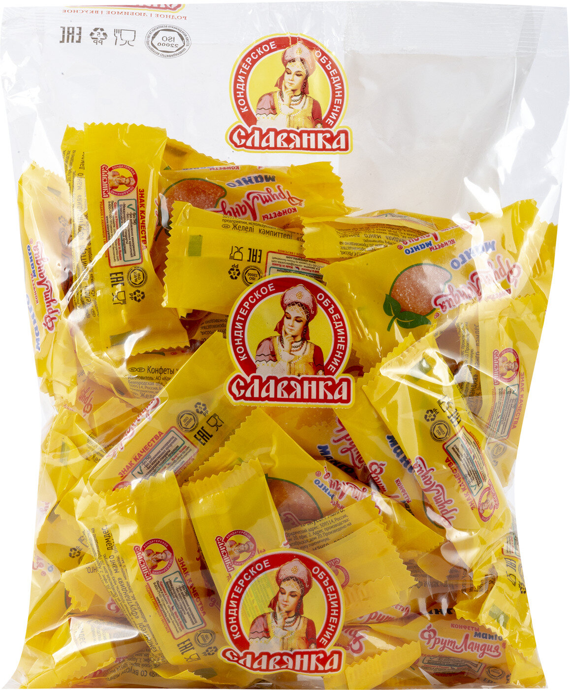 Конфеты "Фрутландия со вкусом Манго" Славянка 1 кг
