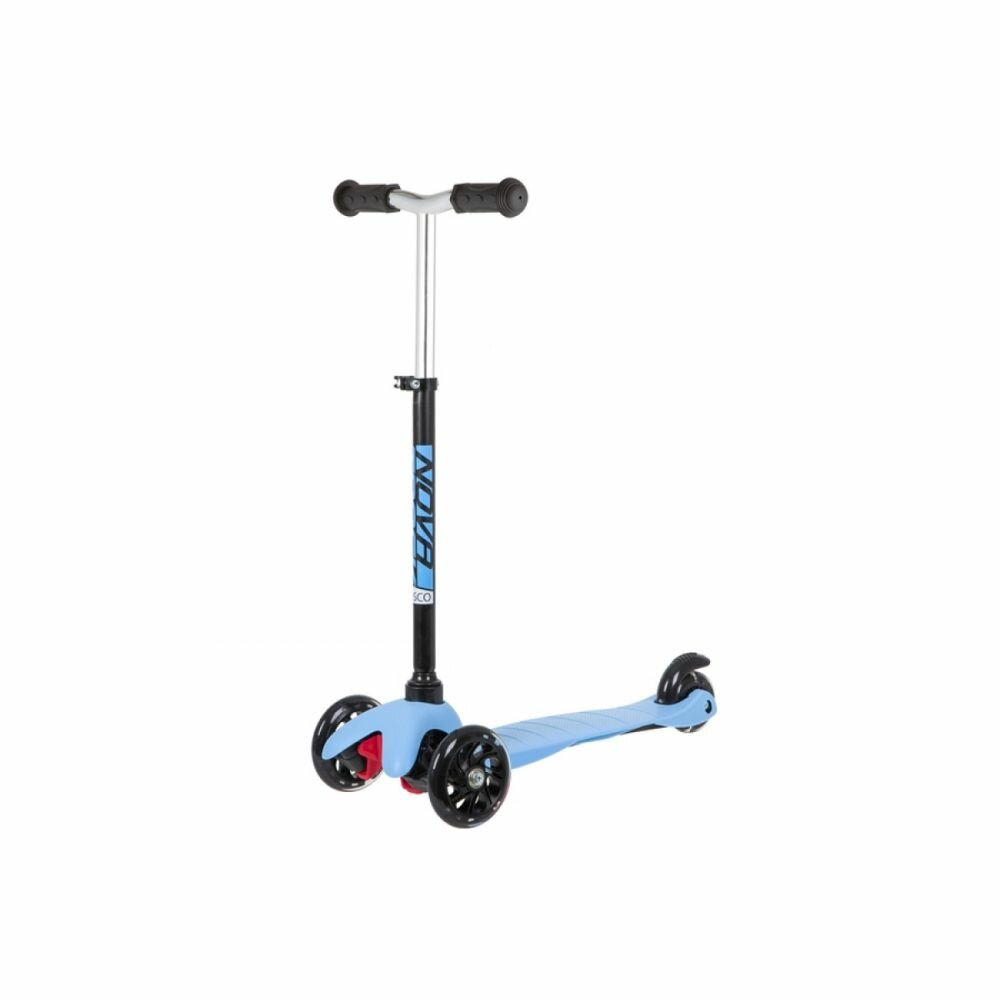 Детский кикборд Novatrack Disco-Kids Basic 120H (2020), синий/черный