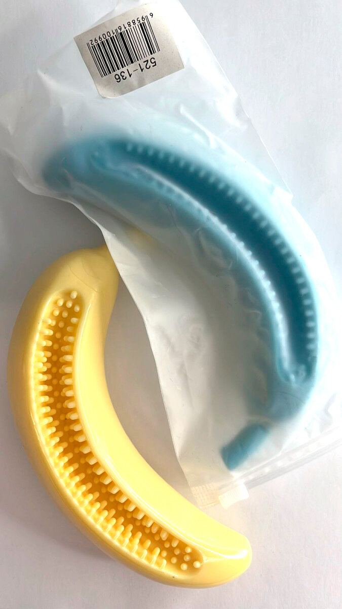 Игрушка для собак "банан", для развития охотничьих навыков, резиновая