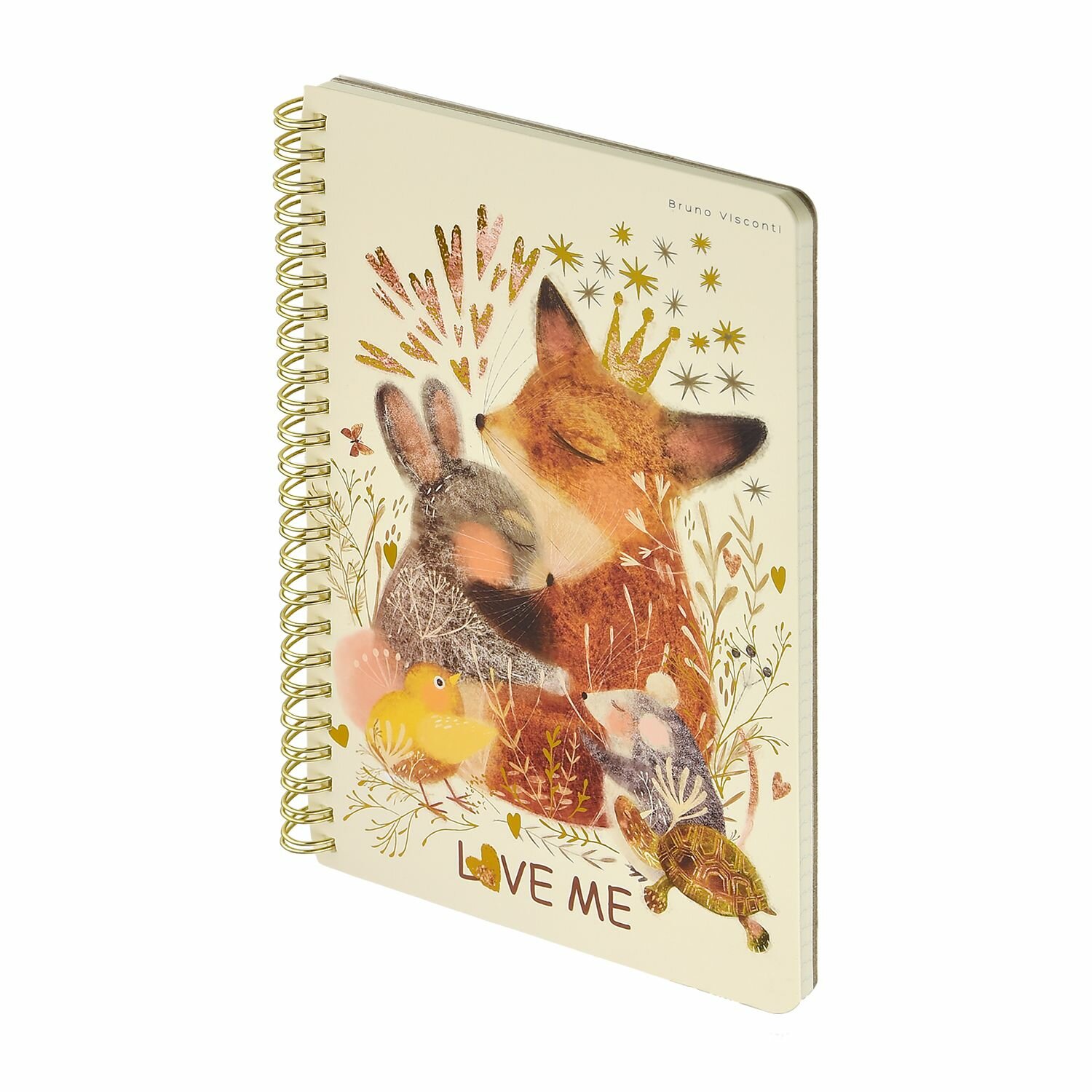 Тетрадь А5 в клетку на пружине Bruno Visconti,"Любовь, как она есть" 60л, клетка арт.7-60-201/21