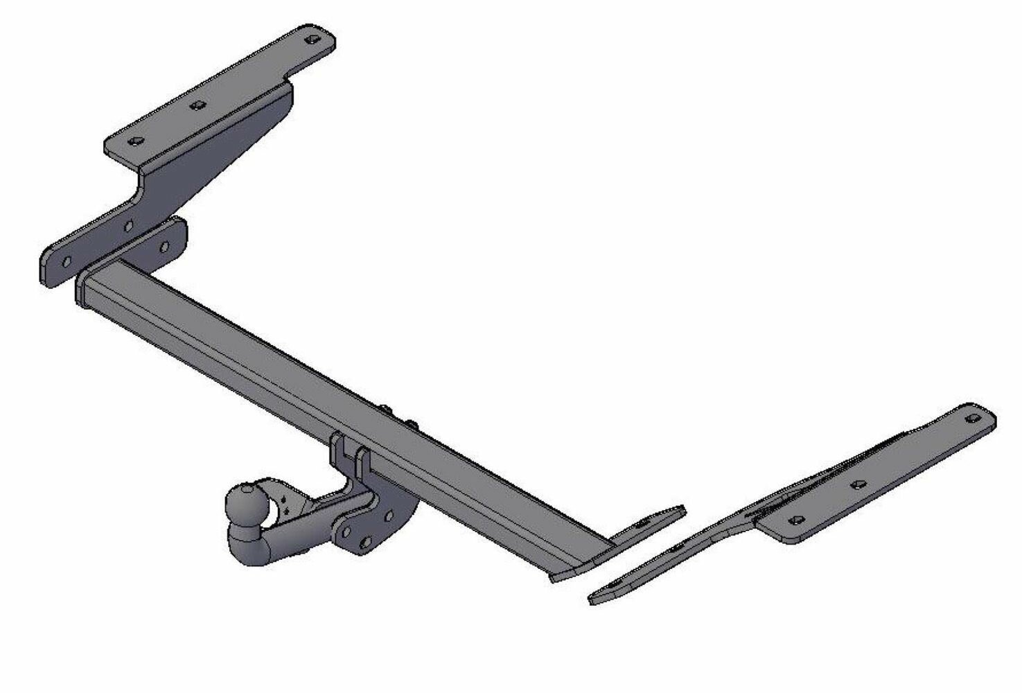 Фаркоп для Honda CR-V с 2007по 2011 г. в. (без электрики) (паспорт и сертификат) Трейлер.7610