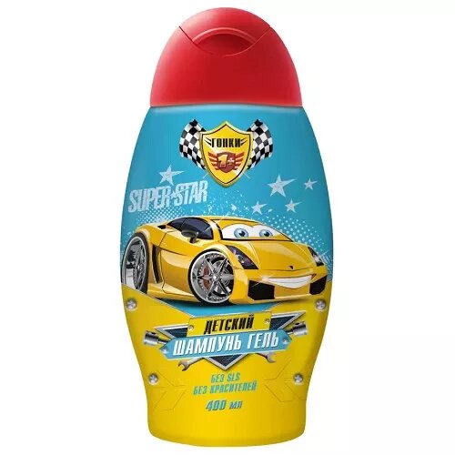 Шампунь для волос БИГ, Гонки, Детский, с гелем 2в1, 400 г