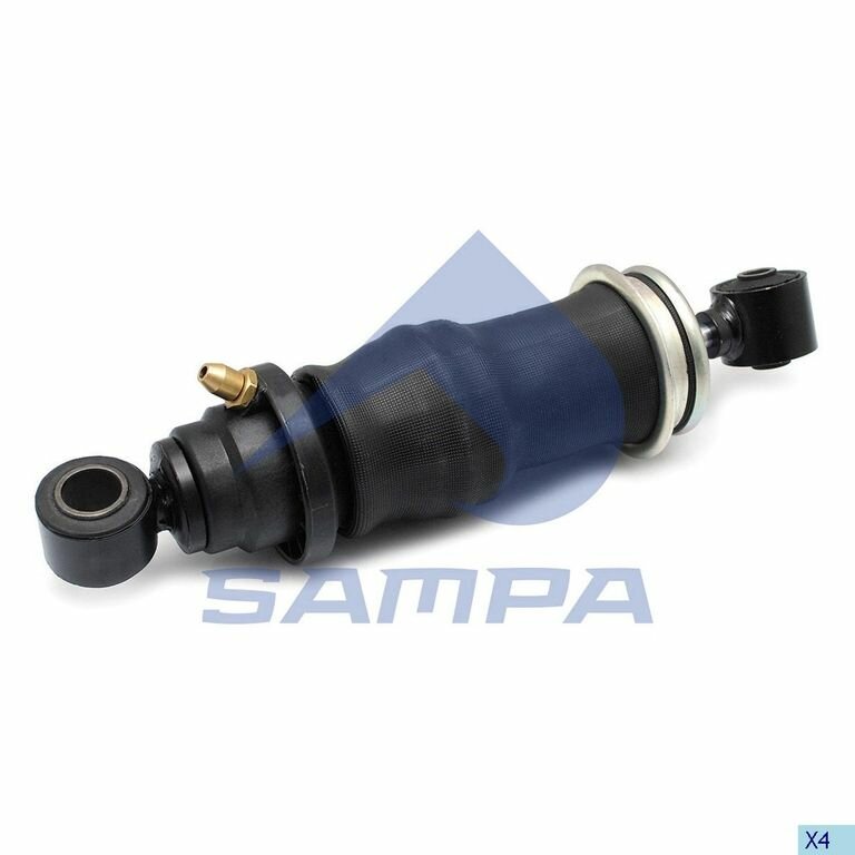 Амортизатор кабины передний пневмо для Мерседес Актрос арт 01127001 SAMPA
