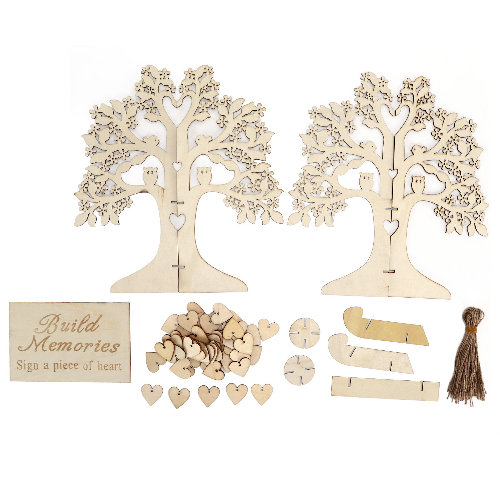 Деревянное дерево желаний, ручная работа, уникальное, легкое, декоративное украшение для годовщины свадьбы.