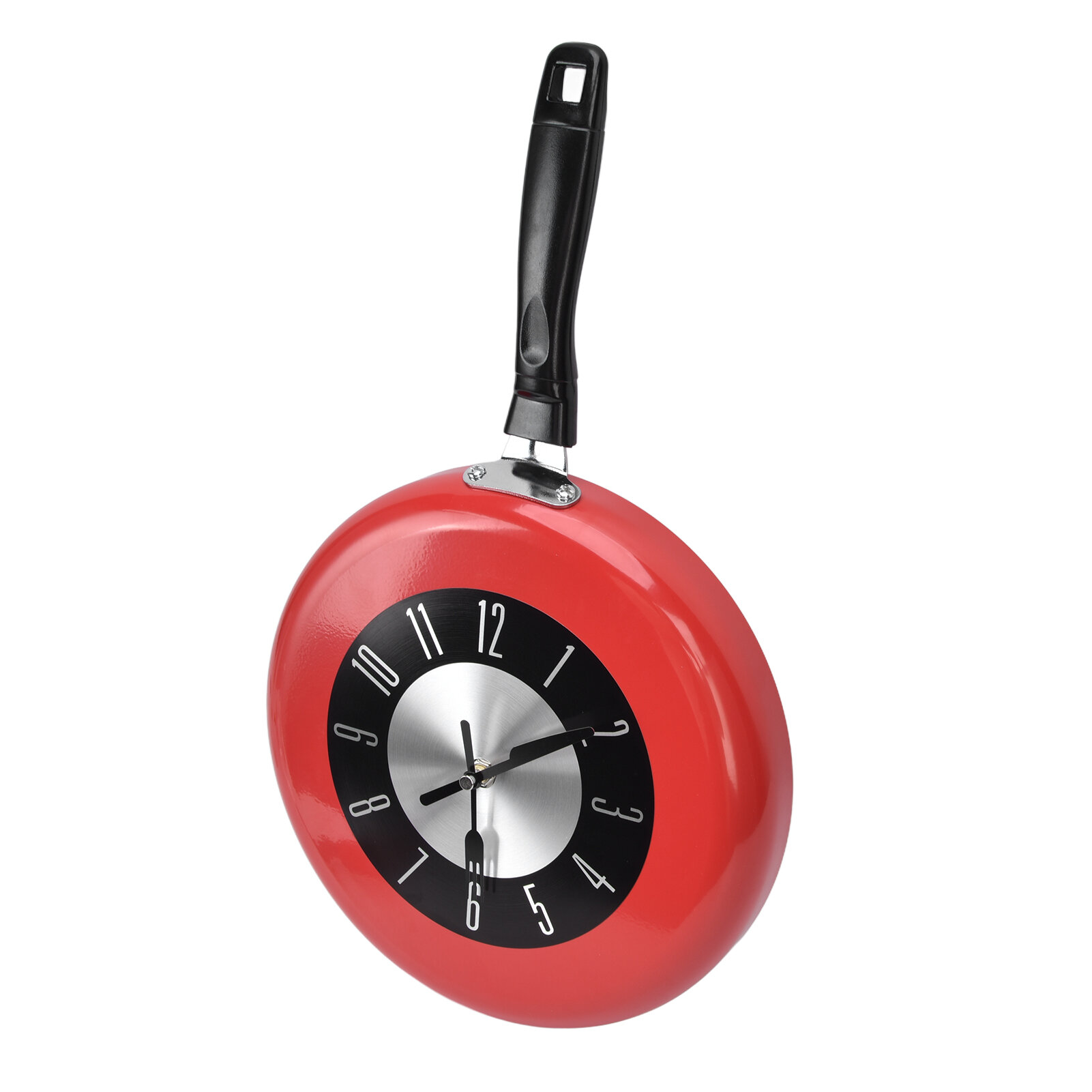 Настенные часы для сковороды, алюминиевый кухонный горшок, декоративные подвесные часы для баров в столовой