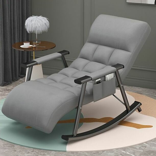 Кресло-качалка "Водонепроницаемый и необраставший", обивка текстиль, каркас металл