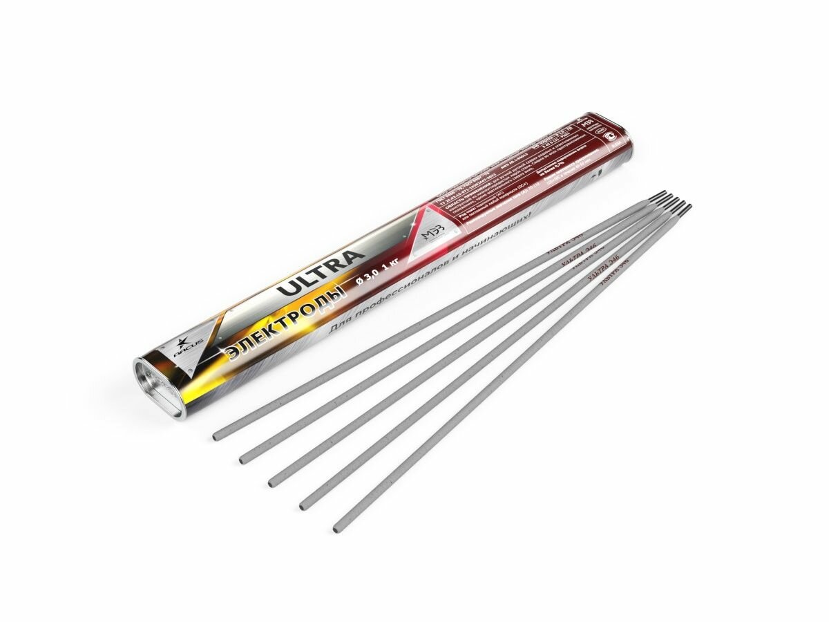 Электроды для сварки МЭЗ/Аркус-РБ ультра 3 мм, 1 кг, для углеродистой и низколегированной стали