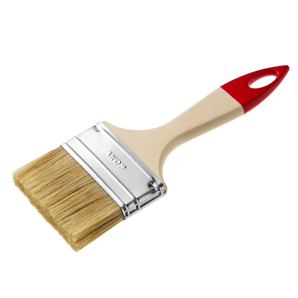 Кисть плоская Акор Стандарт Столичная, смешанная щетина, пластиковая ручка, 70 x 12 мм