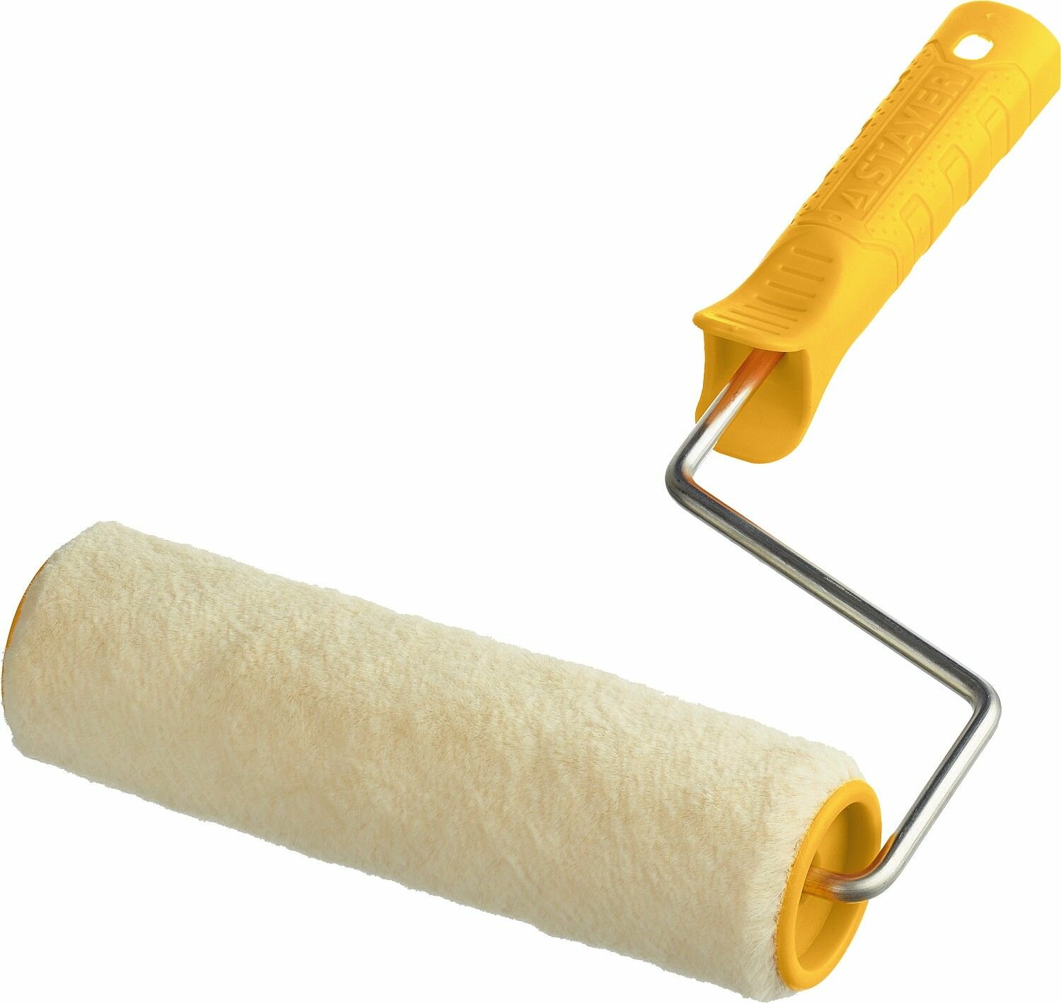 Малярный валик STAYER VELUR, 40x180 мм, бюгель 6 мм, ворс 4 мм, акрил+шерсть, лак+эмаль 0331-18_z02