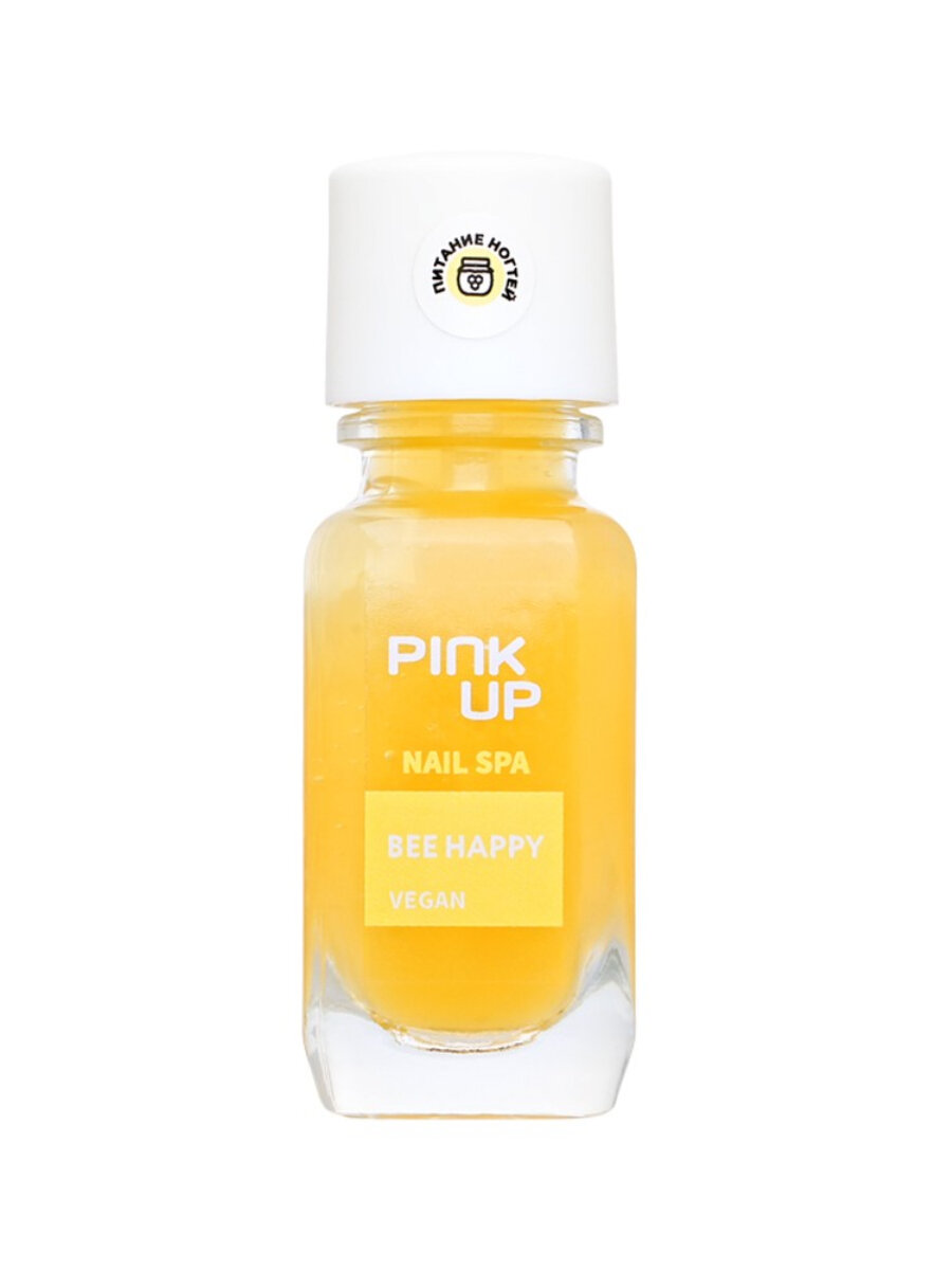 Сыворотка для увлажнения и роста ногтей PINK UP NAIL SPA Bee happy c медовым экстрактом и пантенолом 11 мл