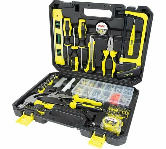 Набор инструментов WMC TOOLS 700 пр. 1/4" (6гр.)(5-13 мм, шарнирно-губцевый, биты, отвертки, расходник) WMC-20700(47911)