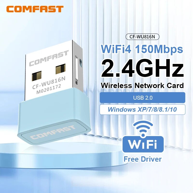 Comfast USB Wi-Fi адаптер 150 Мбит/с 2,4 ГГц CF-WU816N