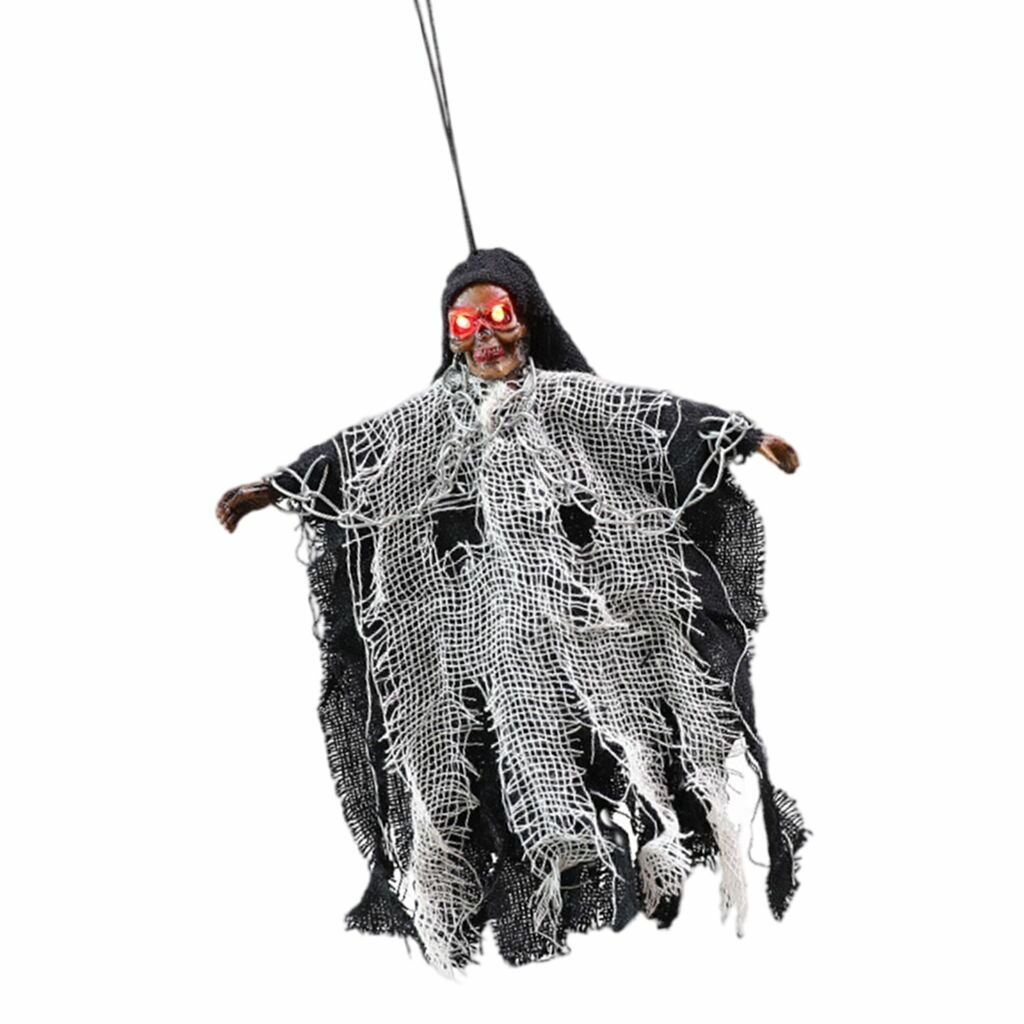 Скелет ведьмы для подвешивания, потолочные украшения на Хэллоуин для двери, двора, Черный
