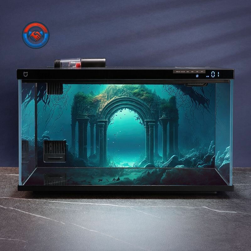 Объемные HD фотообои под аквариум и террариум, самоклеящиеся, легко переклеиваются, создают эффект живого подводного мира в гостиной, спальне или офисе