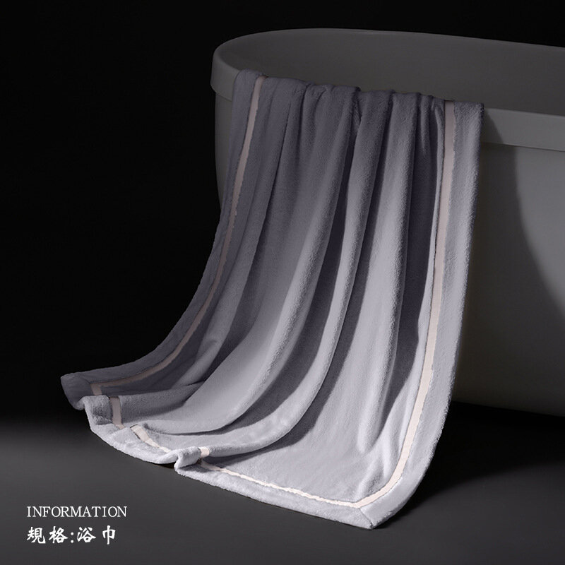 Полотенце , антибактериальное, коралловый флис, увеличенное, утолщенное, в китайском стиле 170*90CM