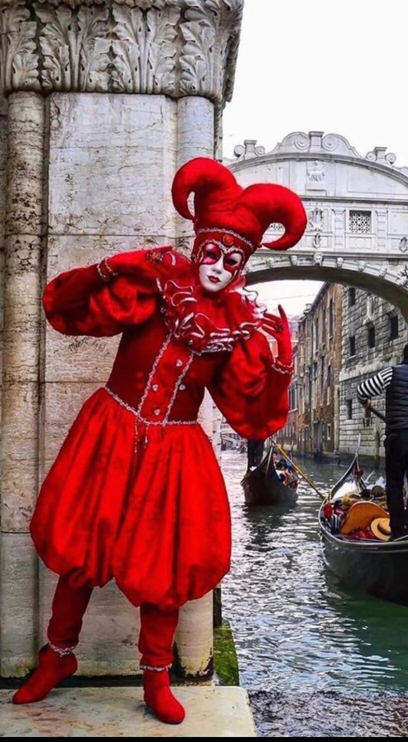 Карнавальный костюм клоуна, полиэстер, мужской Красный, S, C