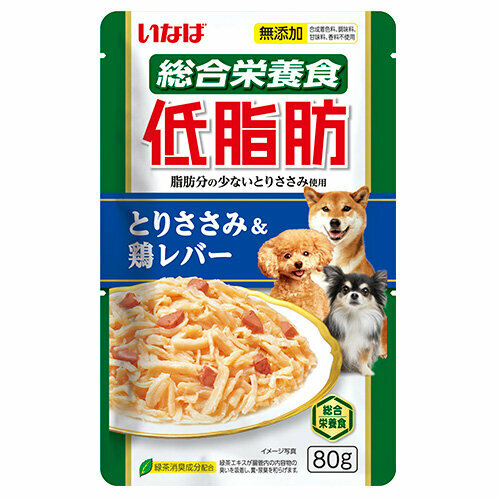 Паучи Инаба Тэисибо для собак Куриное филе с куриной печенью в желе (цена за упаковку) 80г х 12шт