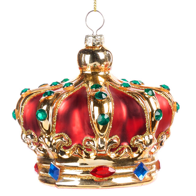 Елочная игрушка Корона с сапфирами - Jewellery Crown 10 см, Goodwill, BG50114-1