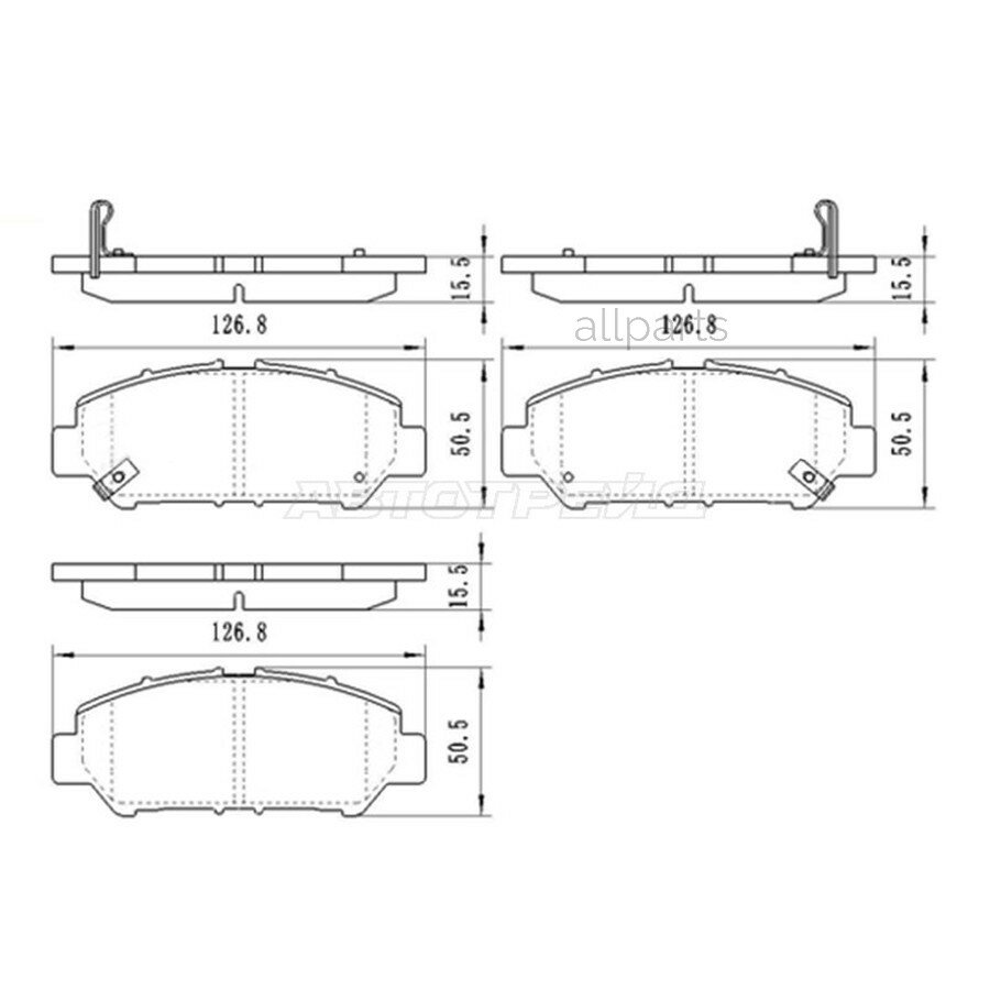 SAT ST-28-0199 Колодки тормозные (Спереди) Daihatsu Rocky 19- / Toyota Raize 19-