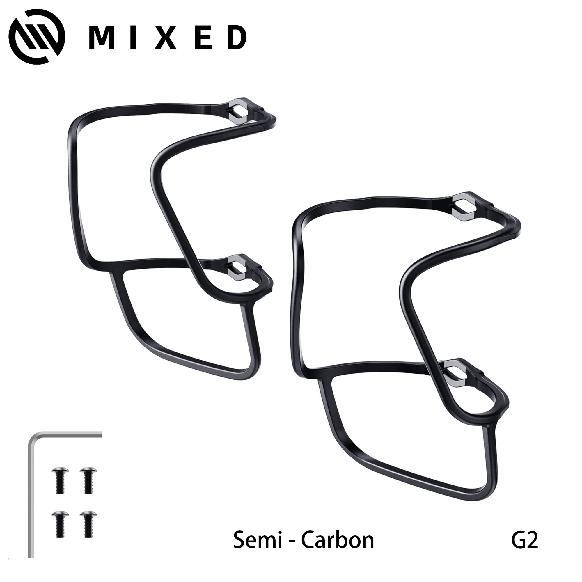 Легкий карбоновый держатель для бутылок AERO semi-carbon 2pcs