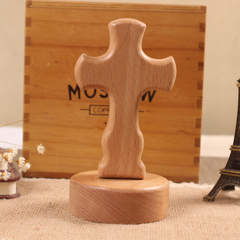 Деревянное украшение из массива дерева, деревянный амазонский крест, деревянное украшение на День святого Валентина, деревянное ремесленное резьба DIY