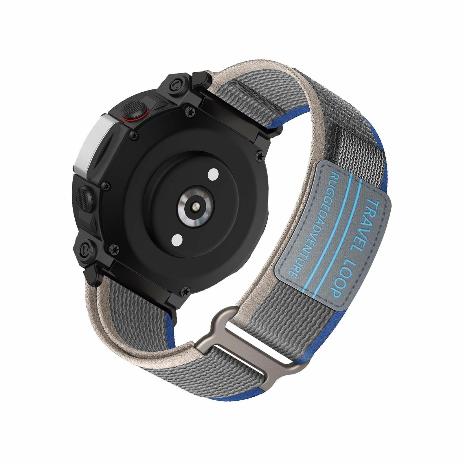 Amazfit T-Rex 2 Pемешок Сменный тканевый ремешок из легкого дышащего материала с удобной и надежной застежкой на липучке, регулируемым размером