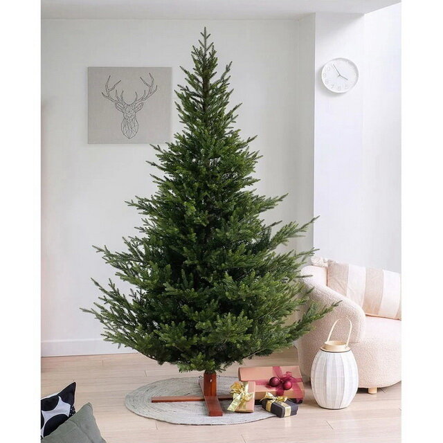 Искусственная елка Sami Mountain 228 см, литая + ПВХ, с деревянной подставкой, Nordic Collection, 31HSMS228