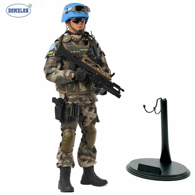 Набор игрушечных солдатиков в масштабе 1/6, фигурка китайского солдата 30 см, коллекционная военная совместная кукла, игрушка для мальчика 14+