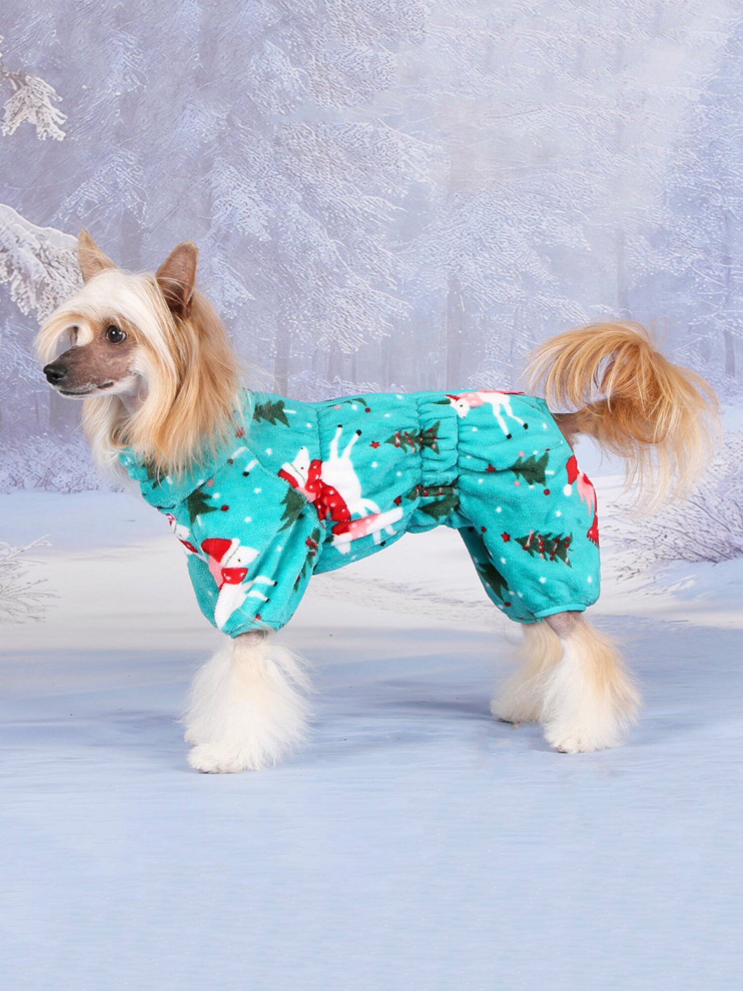 Плюшевый комбинезон для собак мальчиков (мелкие и средние породы)