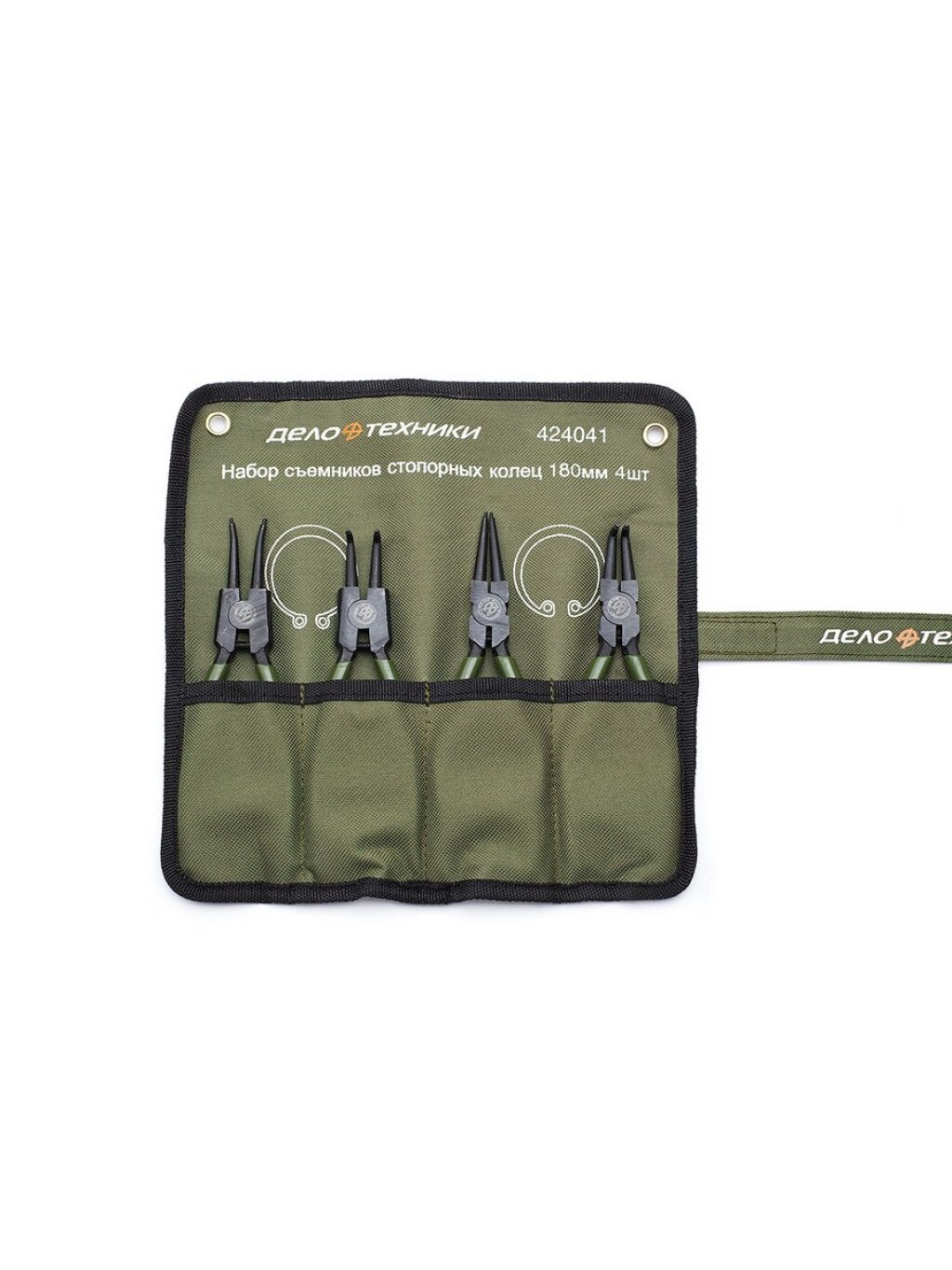 Съемник стопорных колец 180 мм "Дело Техники" (4 шт, тетрон)