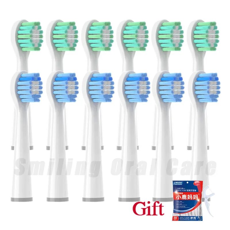 Сменные насадки для Usmile детские мягкие 6/12 шт 12PCS Mix