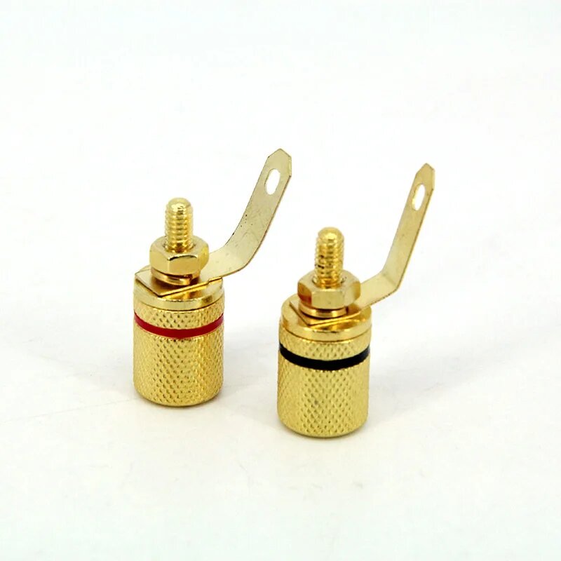 Клеммы Gakaki 222198 позолоченные 4 мм banana 1pair