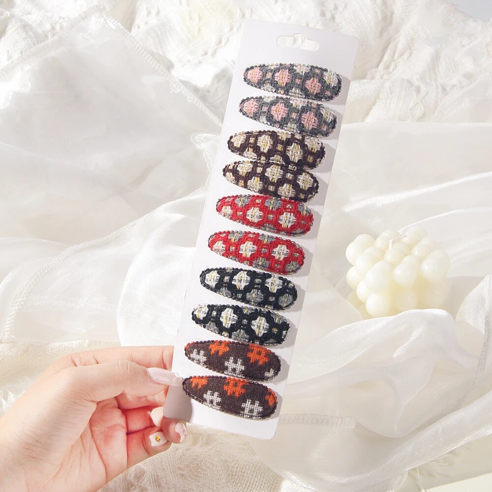 10 шт. Детские заколки CUTE BOWS