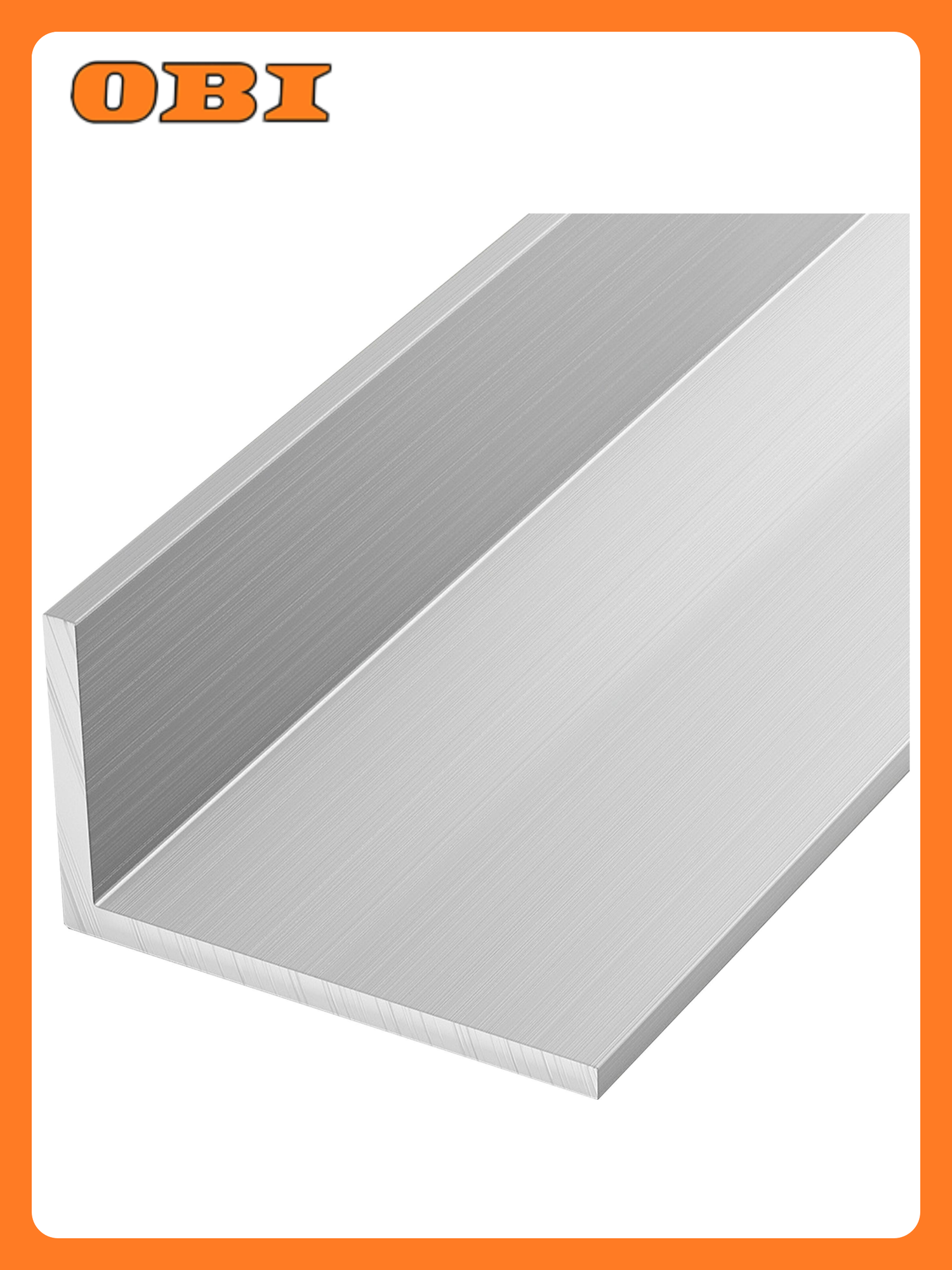 Уголок разносторонний Лука, алюминиевый, 2000x50x3 мм, серый