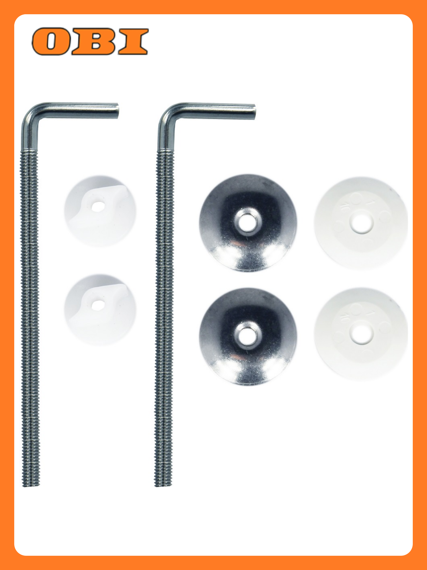 Крепёж сиденья унитаза (пара) металл MP