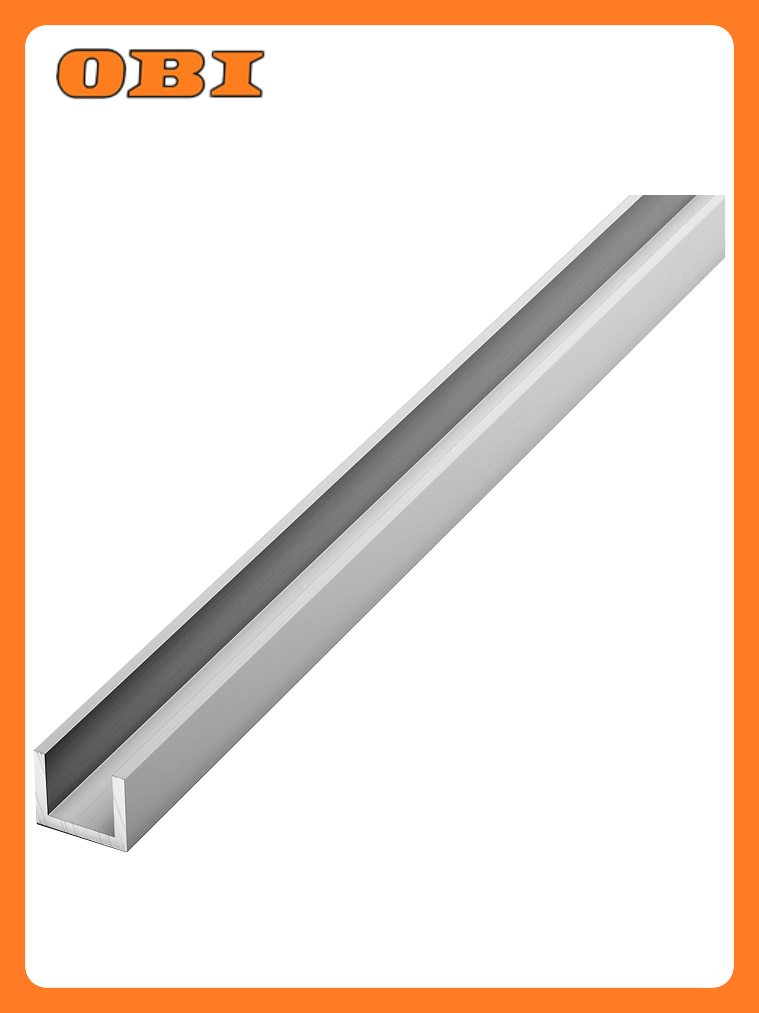 Швеллер лука серебро 1000х10х1,5 мм